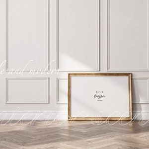 Antique Horizontal Frame Mockup Old Large Frame 5x7 Ratio DIN - Etsy