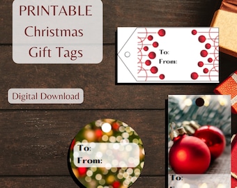 Printable Christmas Gift Tags Ginger Bread Christmas Tags - Etsy