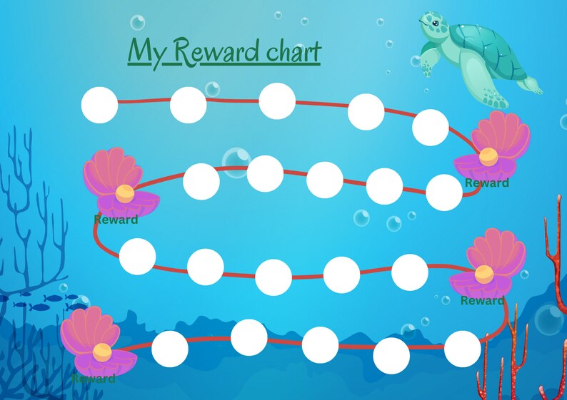 Printable Potty Training Reward Chart Digital Reward Chart - Etsy