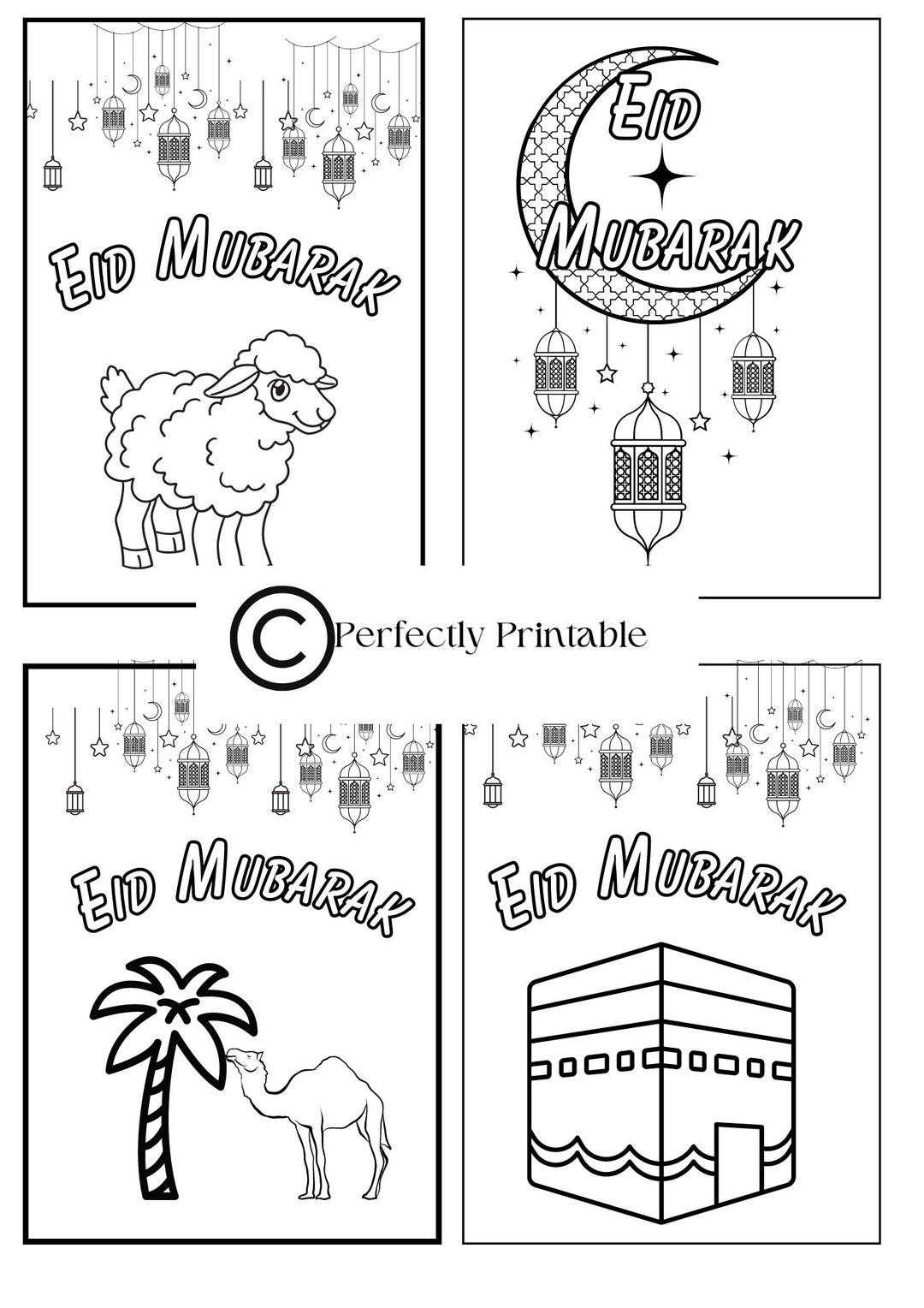 Eid-ul-adha Colouring Pages for Kids - Etsy