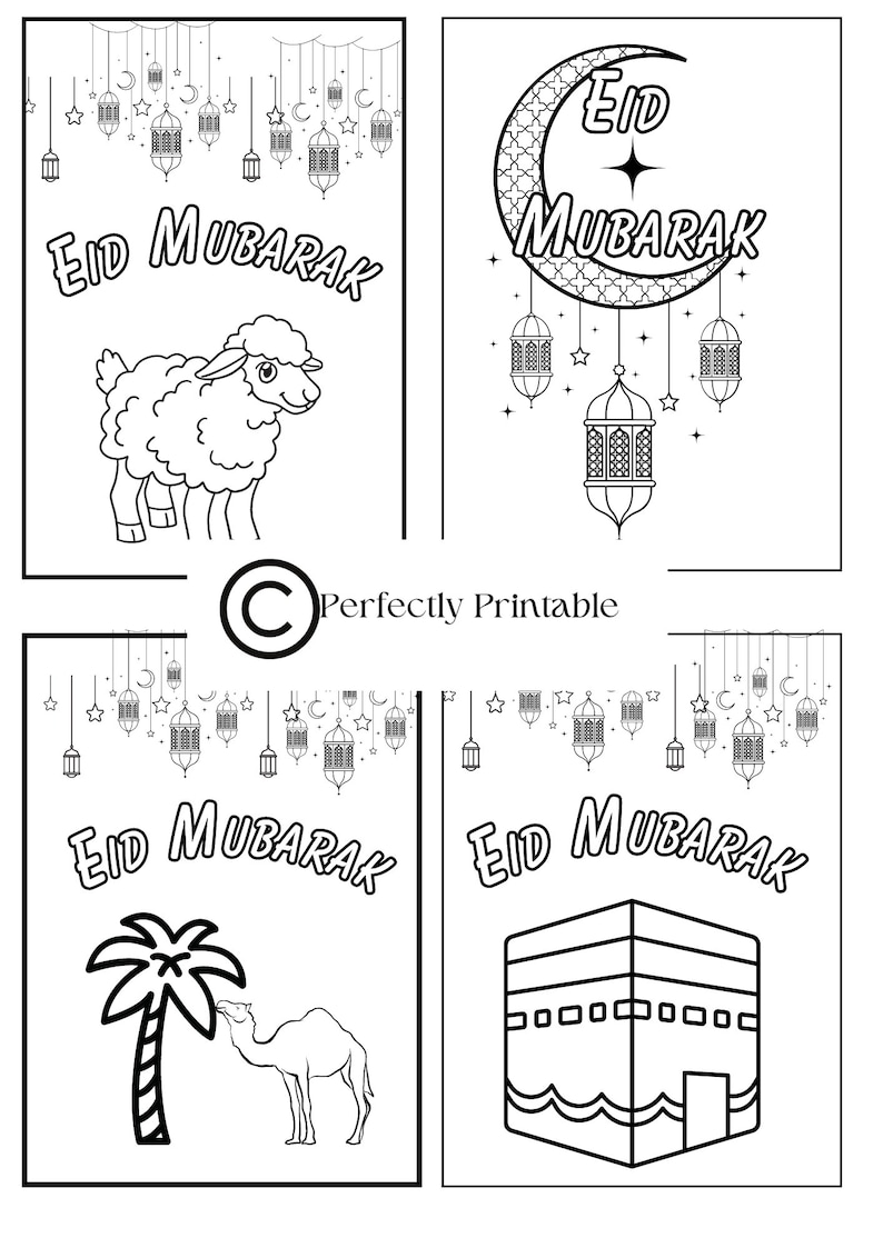 Eid-ul-adha Colouring Pages for Kids - Etsy