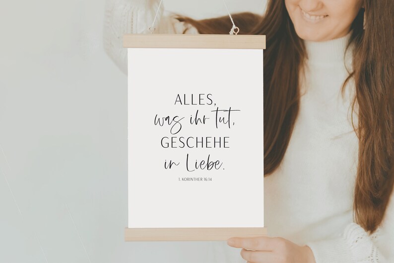 Poster Jahreslosung 2024 ALLES was IHR tut geschehe in LIEBE ...