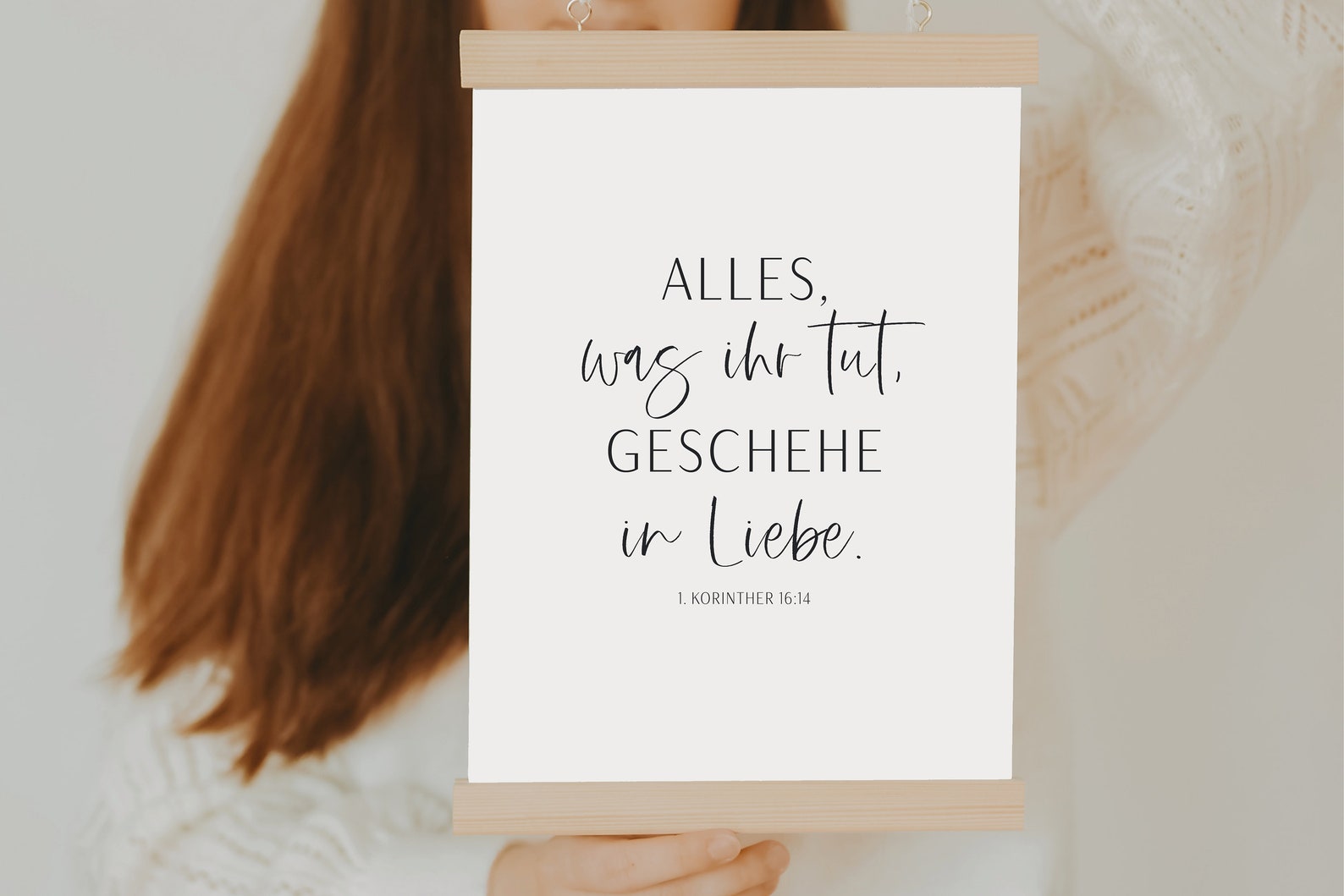 Poster Jahreslosung 2024 ALLES was IHR tut geschehe in LIEBE ...