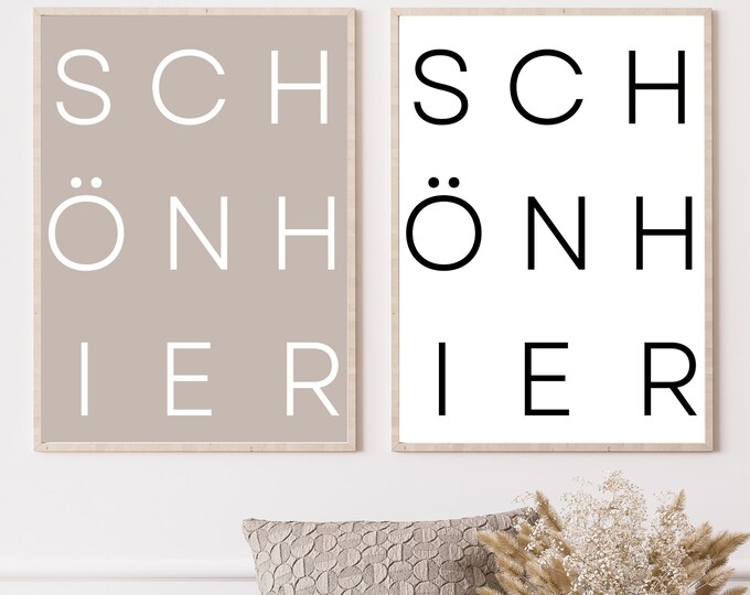 Poster Moin Bild, Dialekt, Poster Spruch, Wohnung einrichten, Flur Deko ...