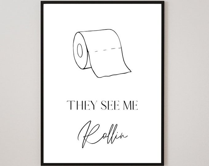 WC Pictures Toilet Poster Toilet Paper Picture Guest Toilet Poster ...