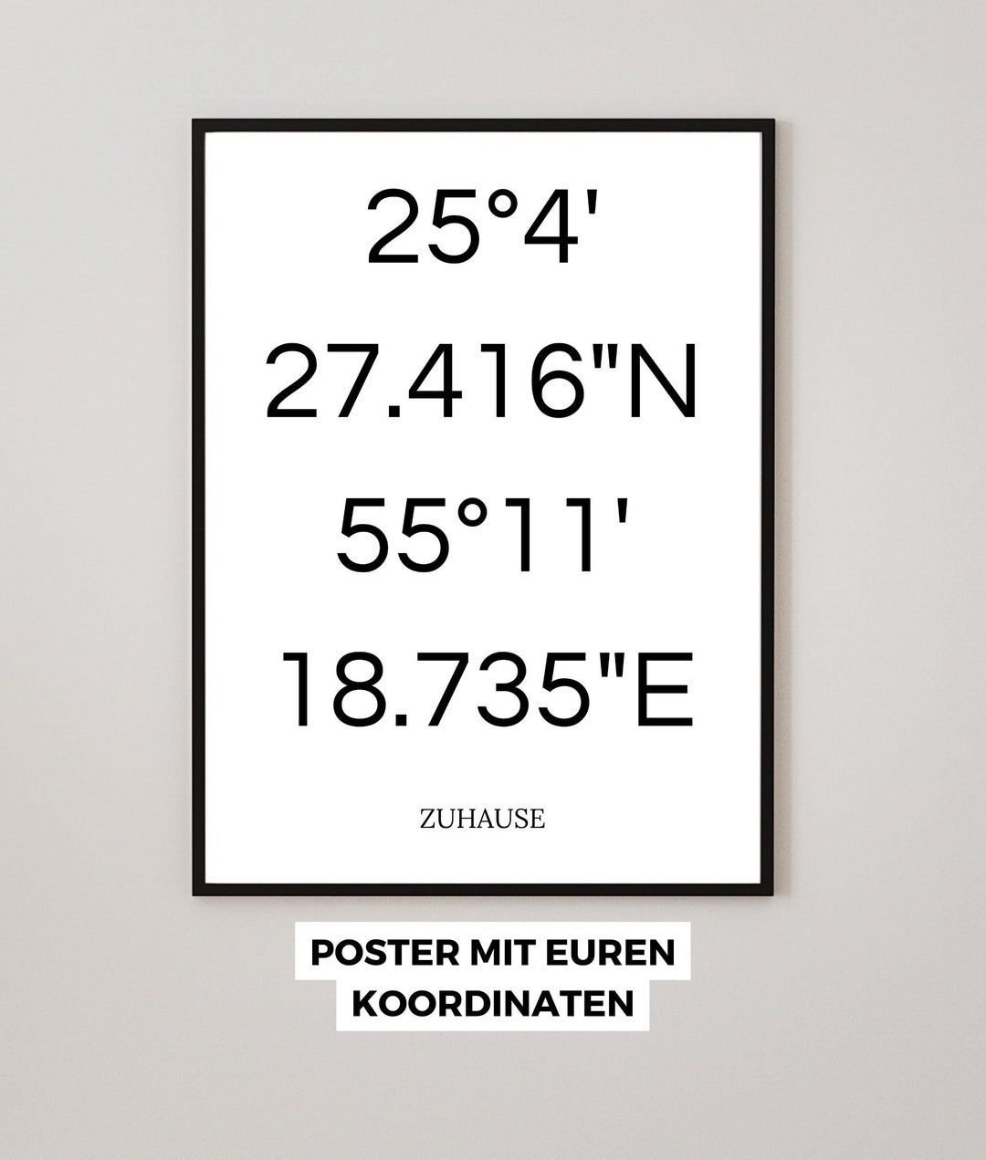 Poster Home Personalized Poster Coordinates Home Coordinates Poster ...