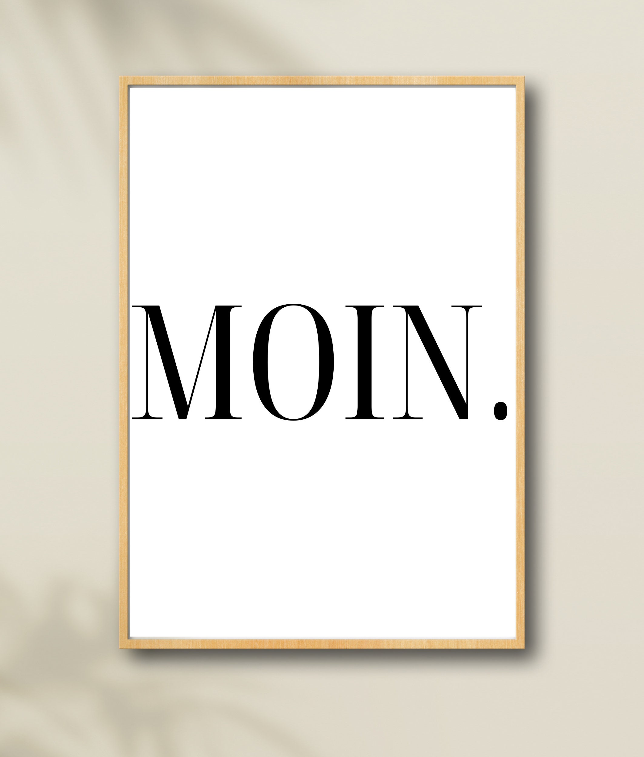 Poster Moin Bild, Dialekt, Poster Spruch, Wohnung einrichten, Flur Deko ...