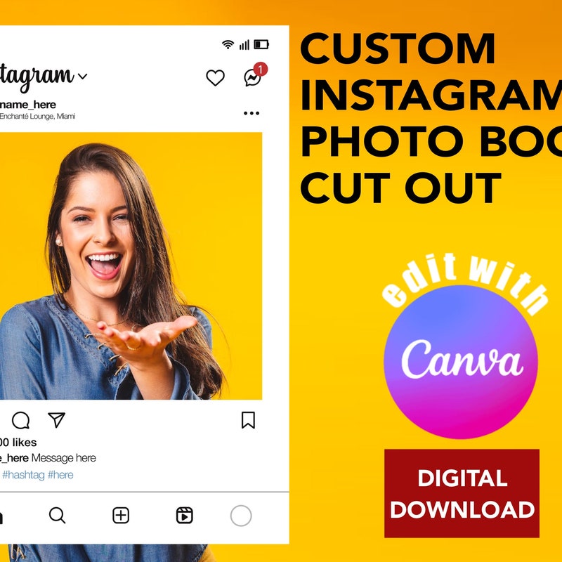 Instagram Photo Booth Frame - Etsy