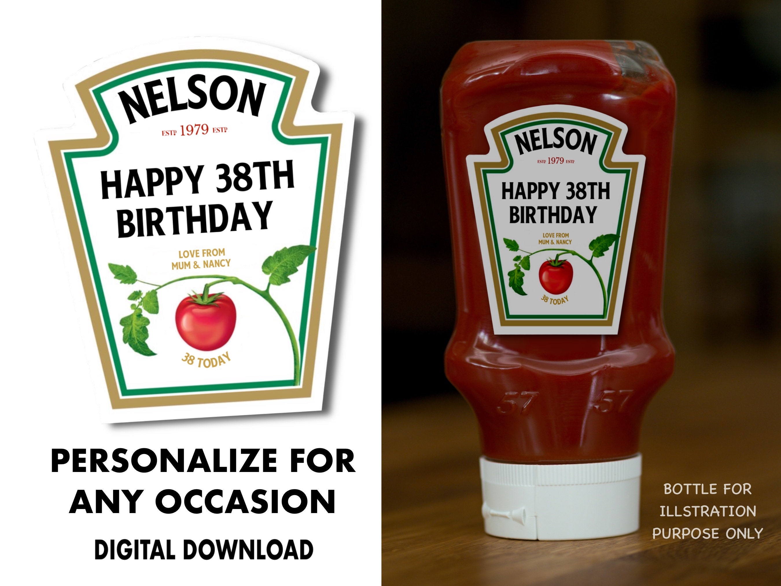 Heinz Ketchup Back Label