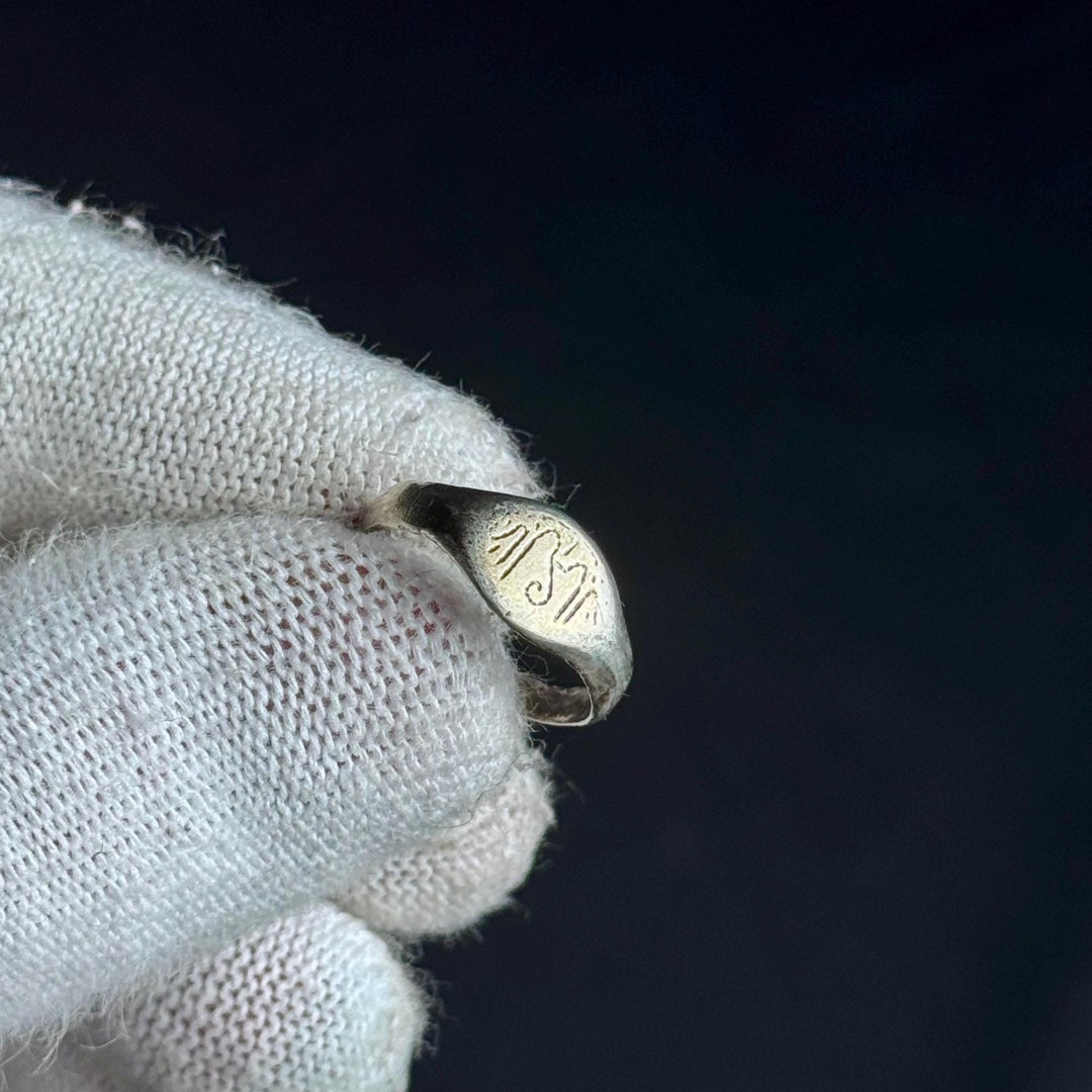 Authentic Crusader-islamic Bronze Ring 'amal' 11th-13th Century AD ...