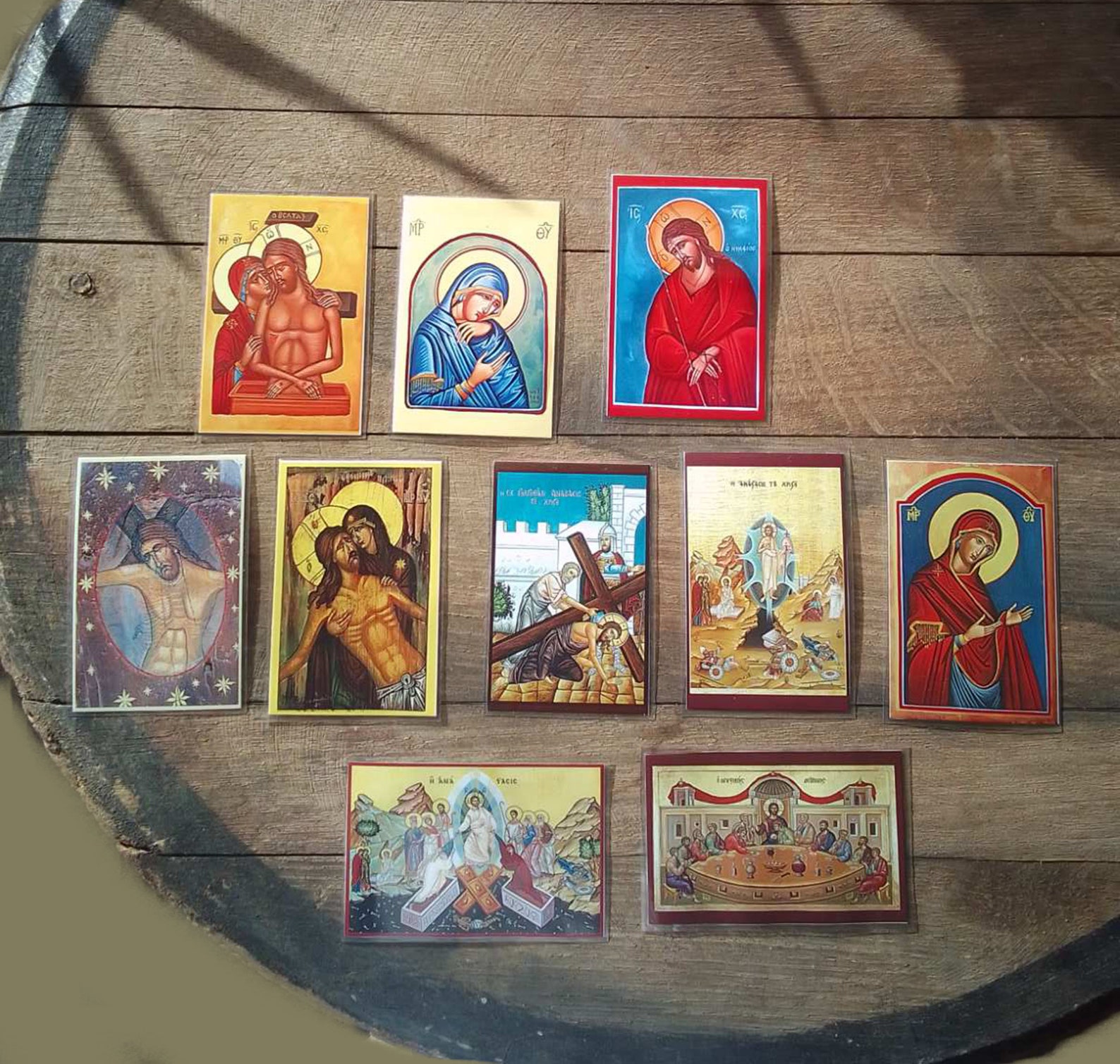 Greek Orthodox Easter Icon Prints: Laminated Prayer Cards, Set of 20 - Etsy