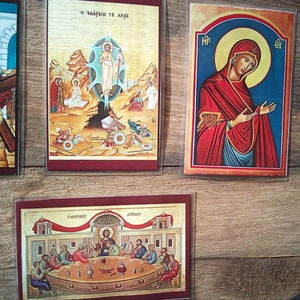 Greek Orthodox Easter Icon Prints: Laminated Prayer Cards, Set of 20 - Etsy