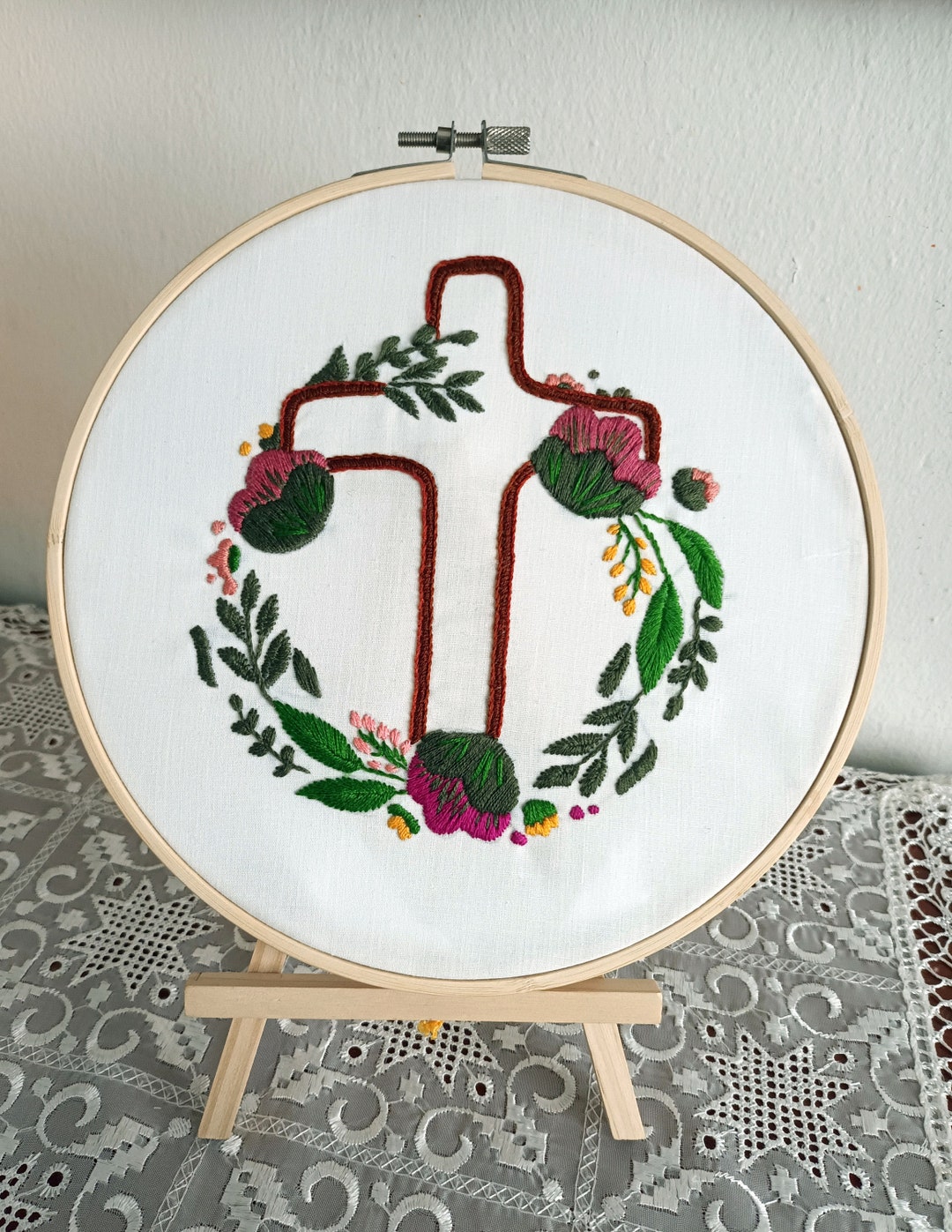 Cross Embroidery Kit: Beginner DIY Hand Sewing Set - Etsy