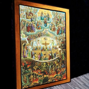 Handmade the Last Judgement Icon: Christian Liturgical Art - Etsy