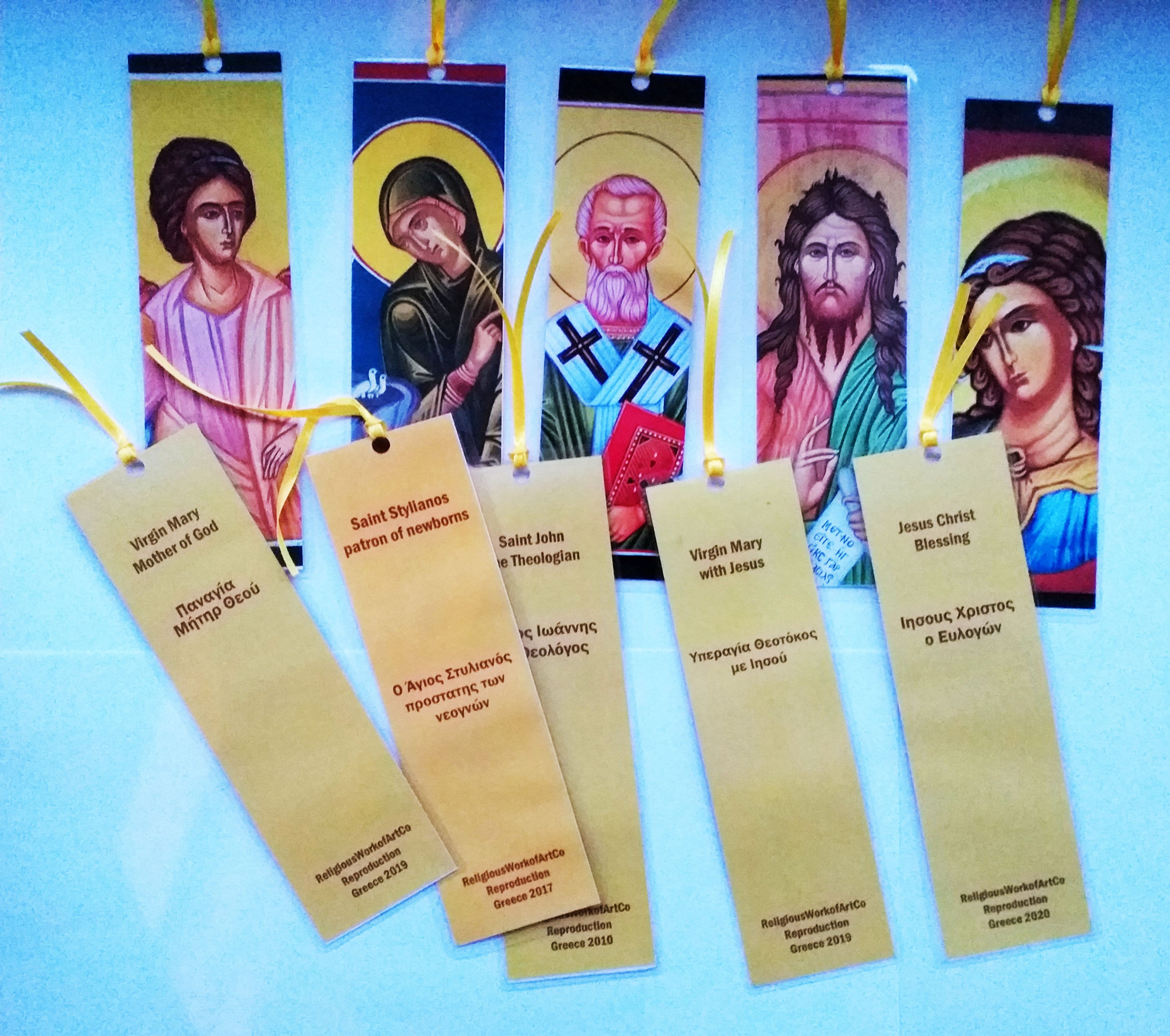 Laminated Orthodox Saints Bookmarks: Christian Icon Set - Etsy