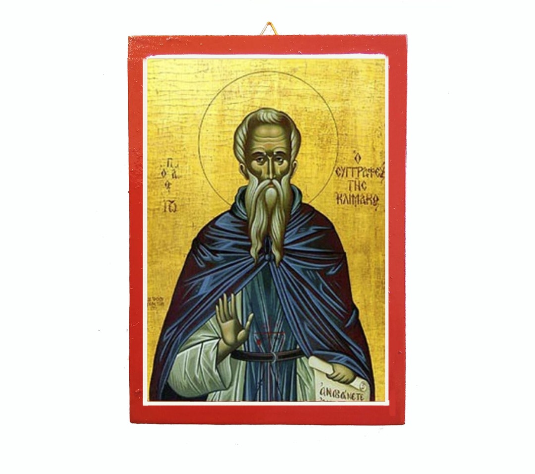 St John Climacus Small Orthodox Icon, Holy Lent Greek Byzantine Travel ...