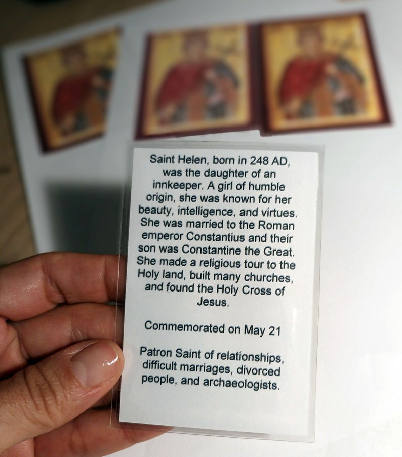 Virgin Mary and Jesus Laminated Orthodox Icon Cards - Set of 20 - Etsy