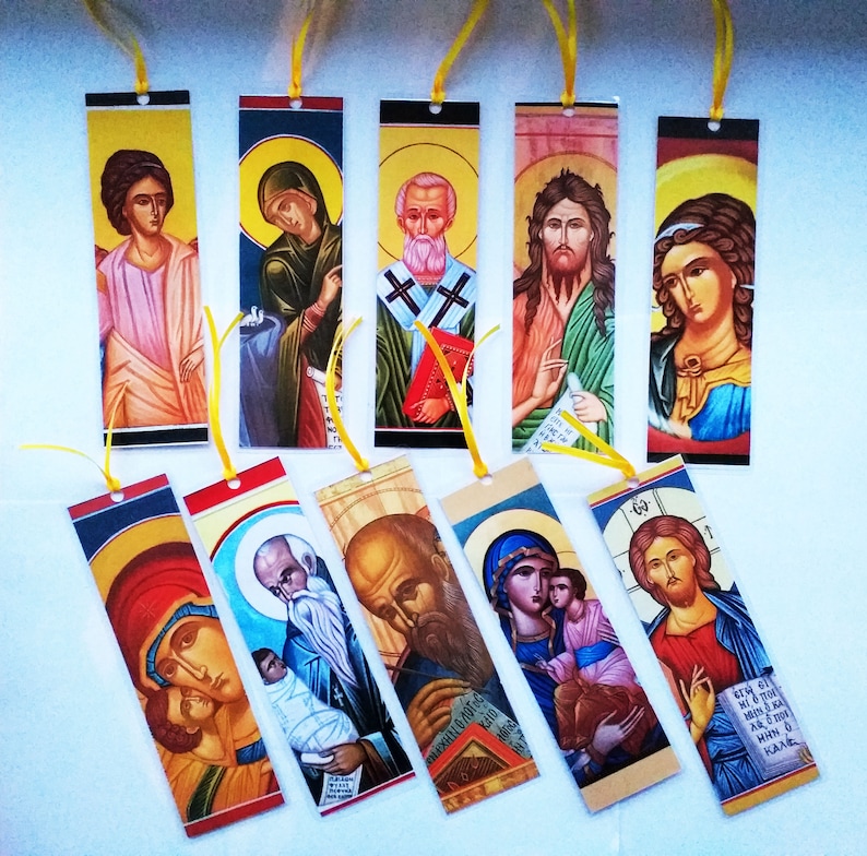 Laminated Orthodox Saints Bookmarks: Christian Icon Set - Etsy