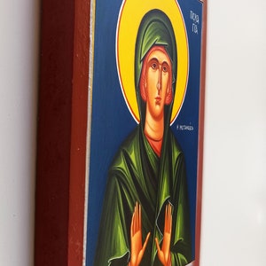 Saint Pelagia the Penitent Icon: Handmade Byzantine Wood, Travel Size ...