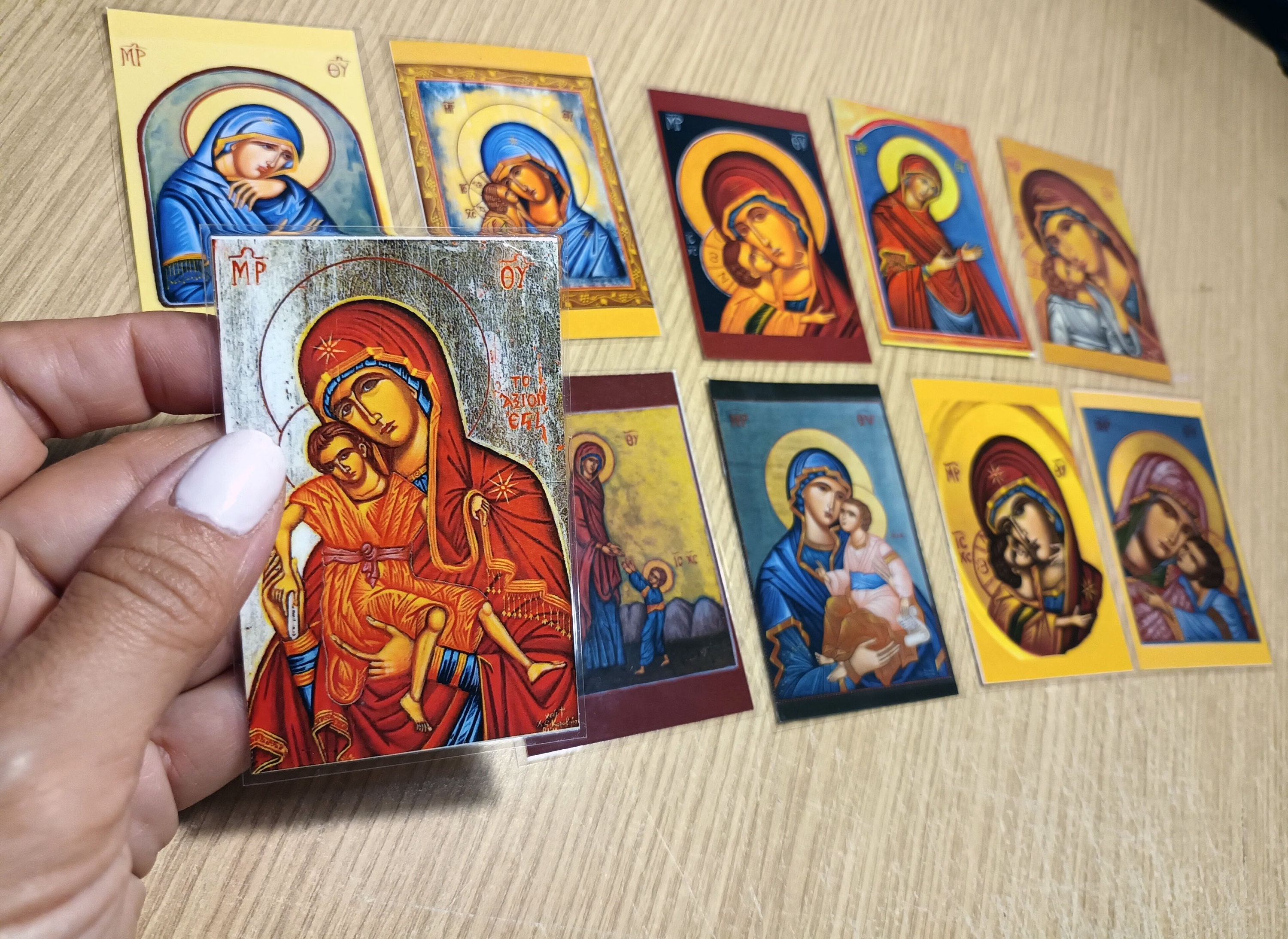 Custom Laminated Orthodox Christian Memorial Card: Pocket Saint Card - Etsy