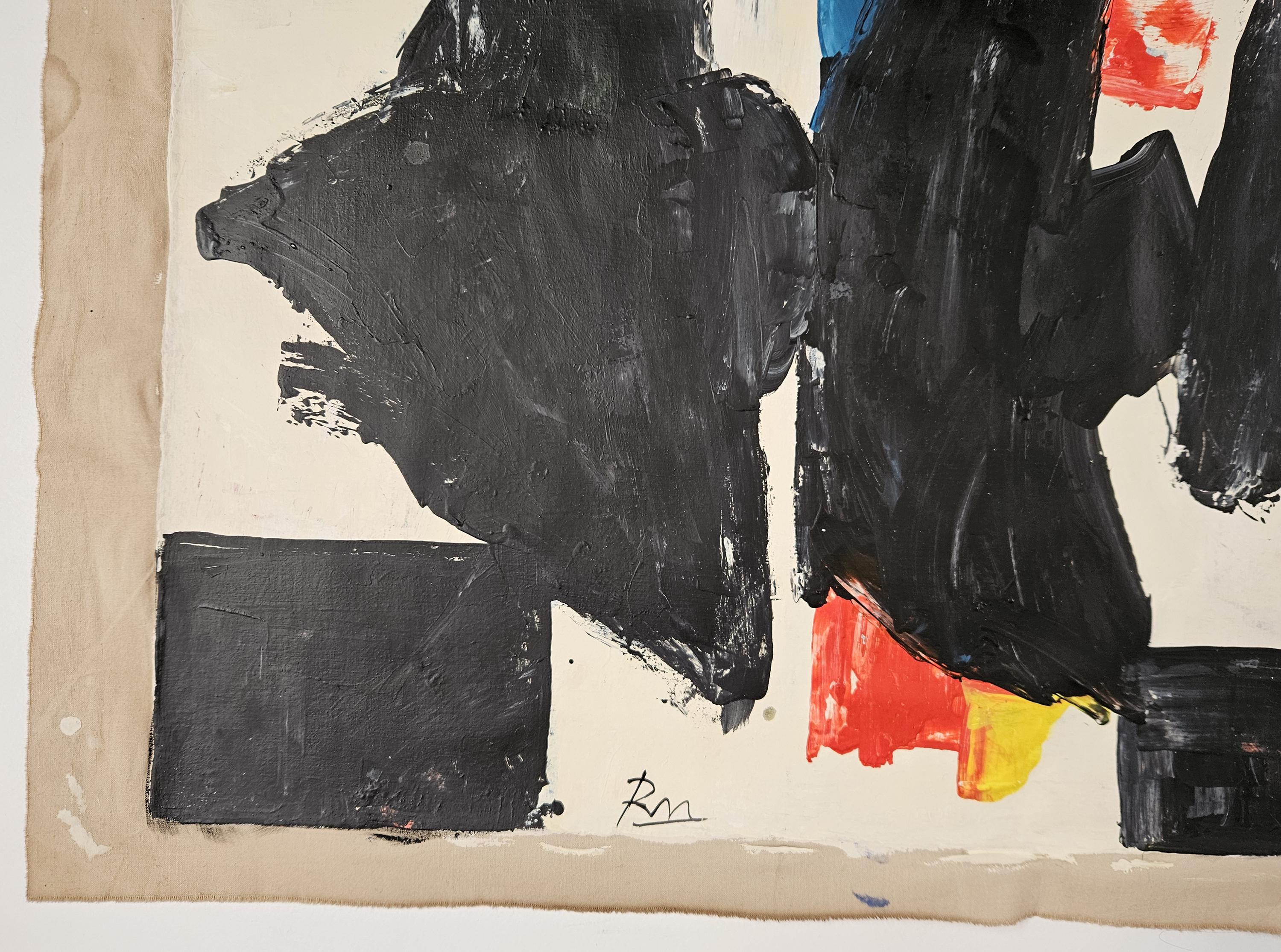Robert Motherwell Signed Painting Abstract American Art - Etsy
