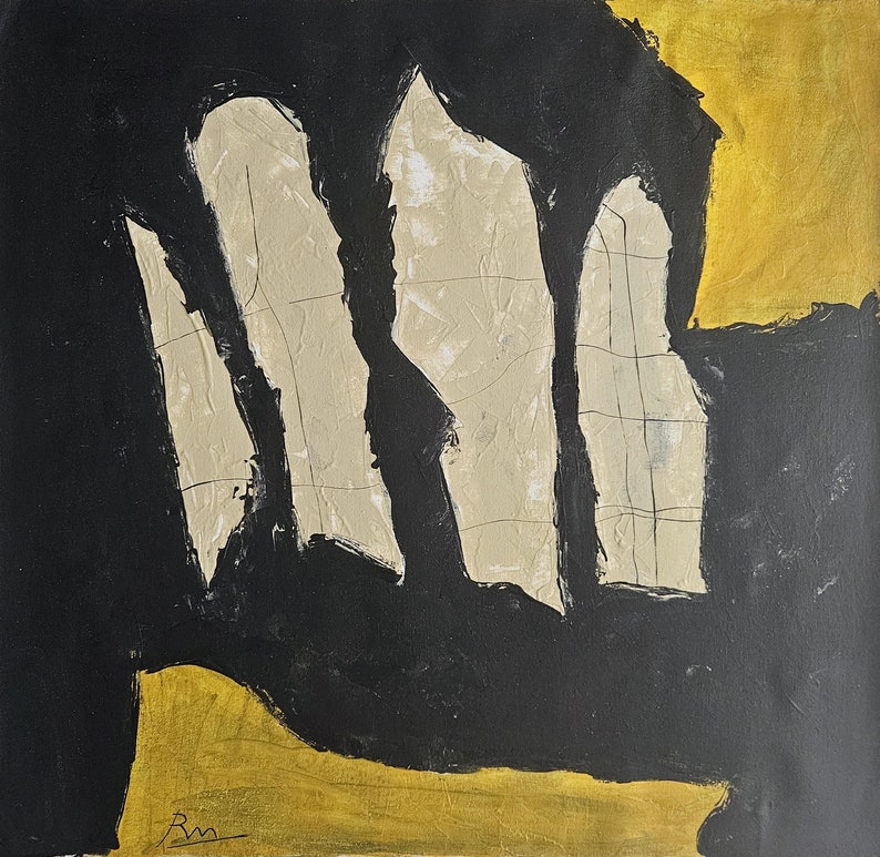 Robert Motherwell Signed Painting Abstract American Art - Etsy