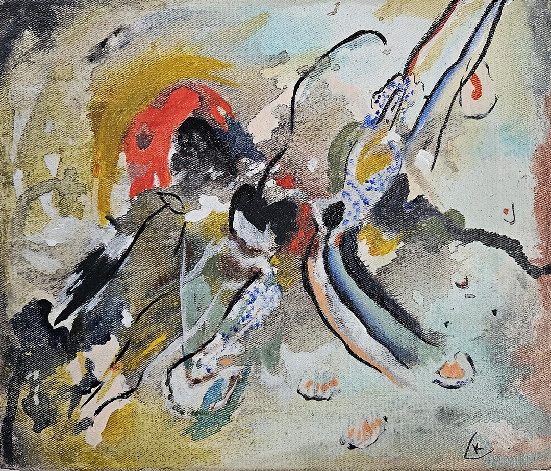 Wassily Kandinsky Signed Oil Painting Abstract Expressionism Art - Etsy