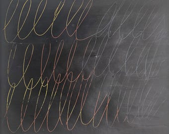 Cy Twombly Signed Vintage Drawing on Paper Abstract American Art - Etsy UK