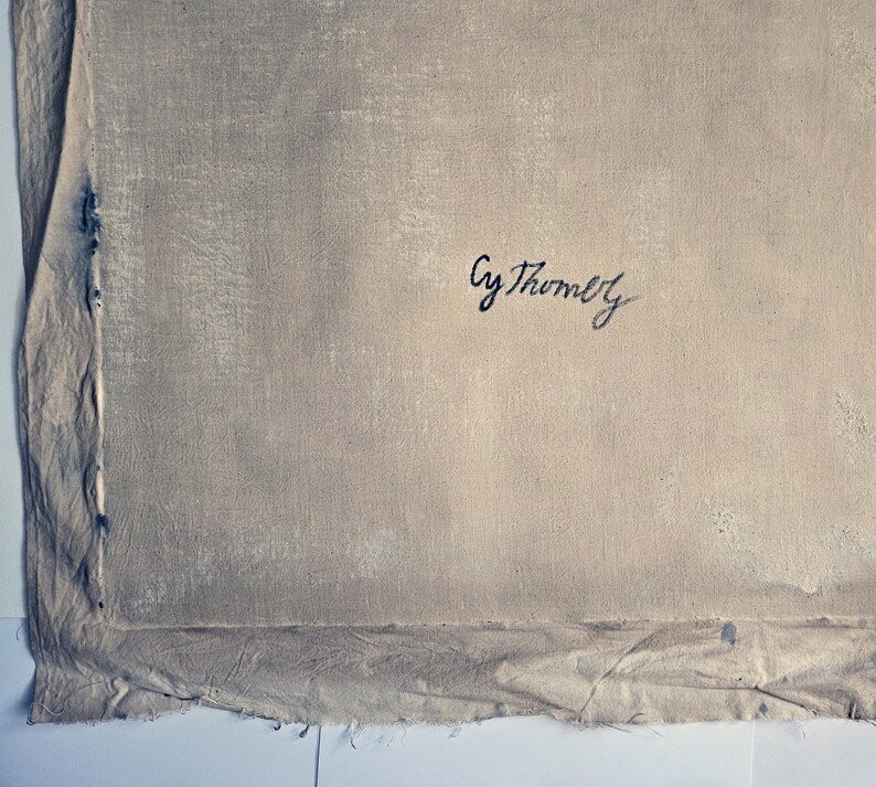 Cy Twombly Style Signed Vintage Painting Abstract Expressionism ...