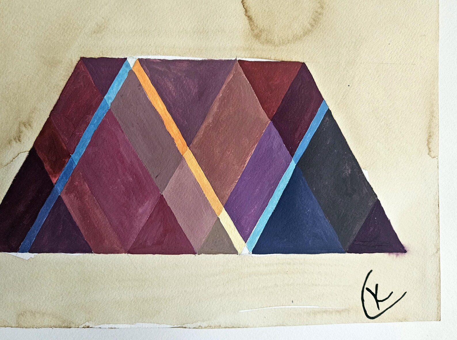 Wassily Kandinsky Signed Vintage Painting Abstract Russian ...