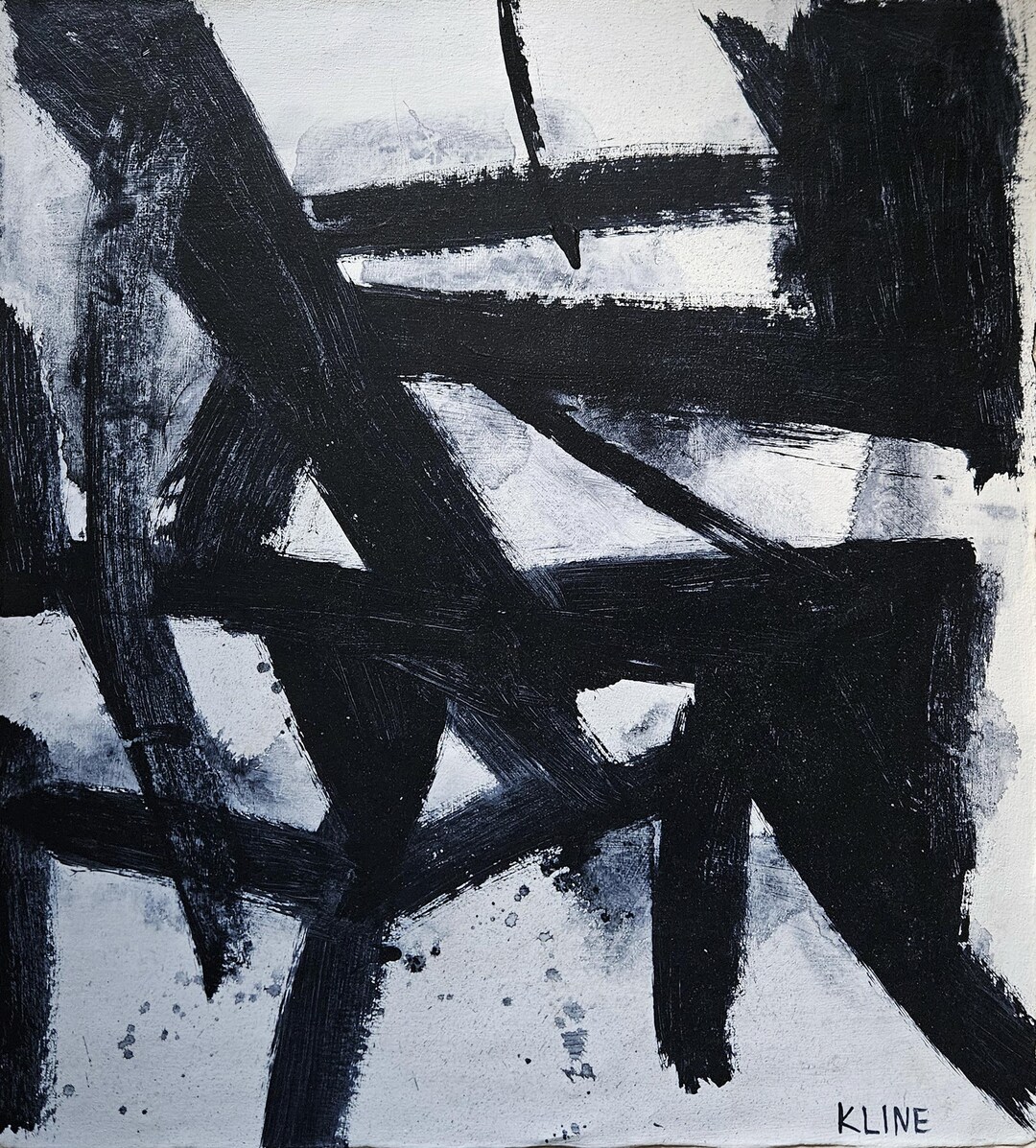 Franz Kline Signed Oil Painting American Abstract Art - Etsy