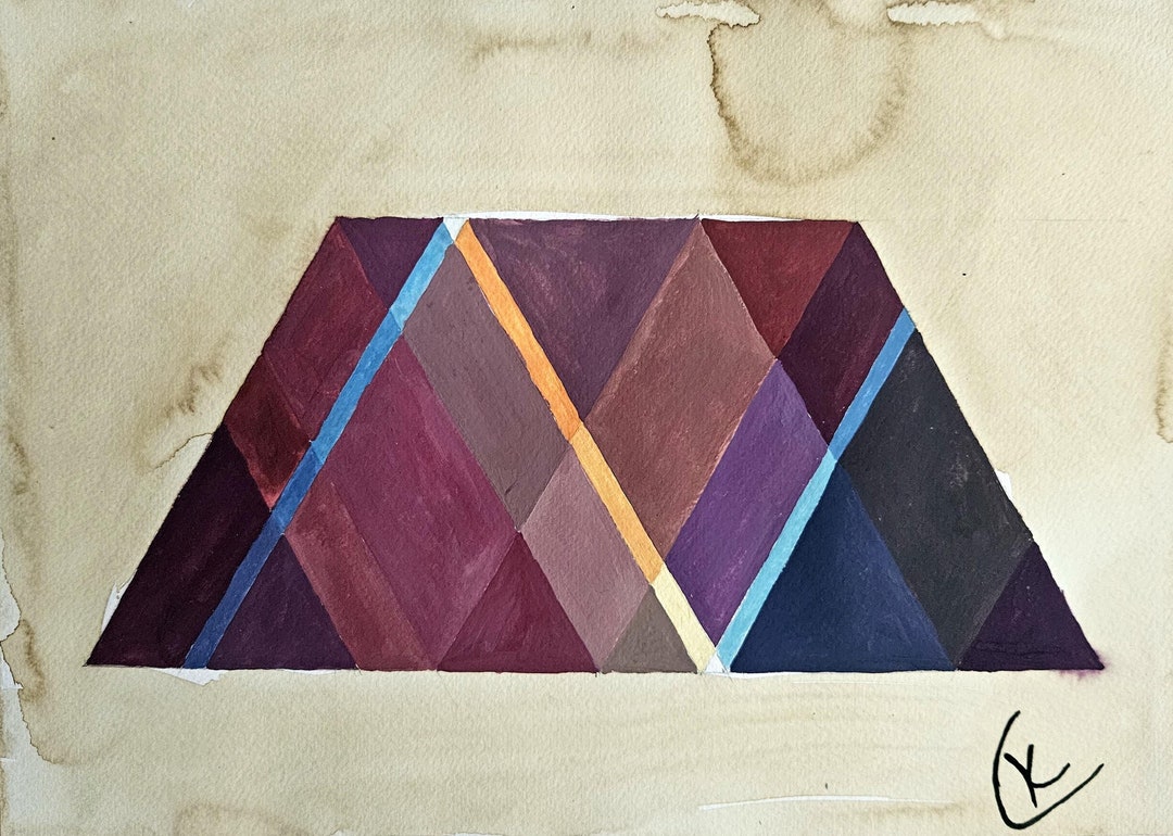 Wassily Kandinsky Signed Vintage Painting Abstract Russian ...