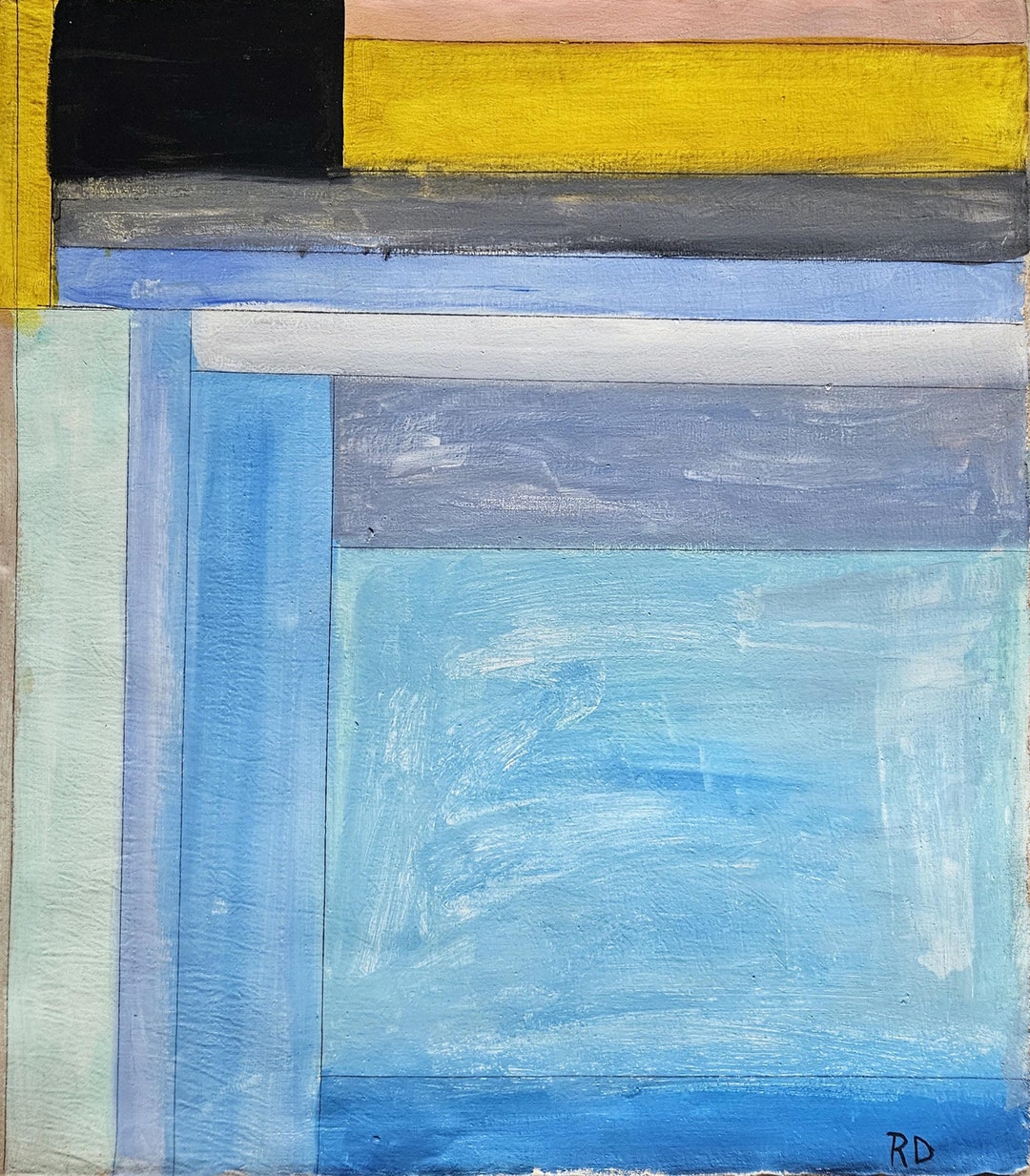Richard Diebenkorn Signed Vintage Oil Painting Abstract Art - Etsy