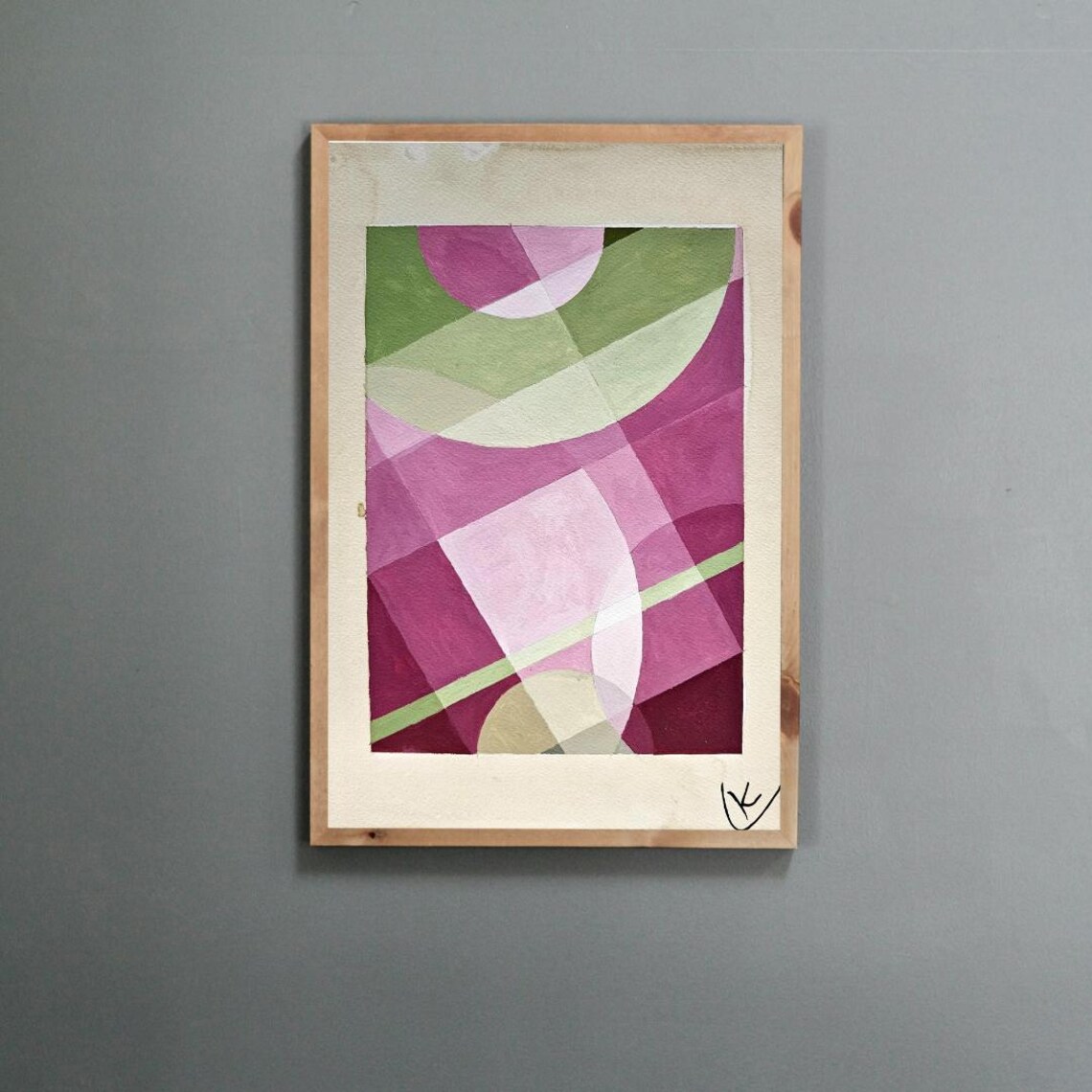 Wassily Kandinsky Signed Vintage Painting Geometric Abstract Art - Etsy