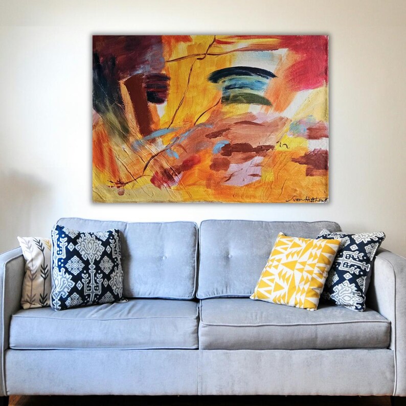 Ivon Hitchens Signed Vintage Painting British Abstract Landscape Art - Etsy