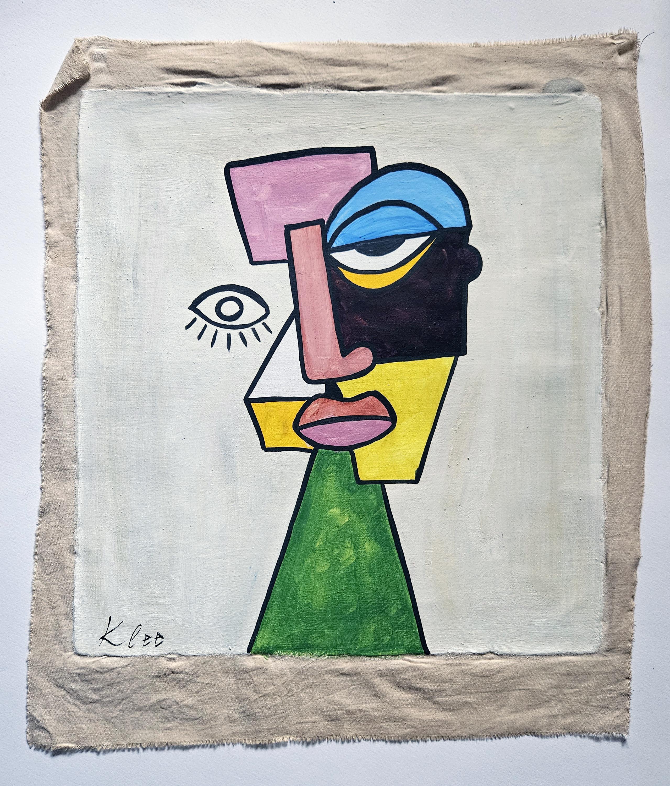Paul Klee Signed Vintage Oil Painting Abstract Cubism Art - Etsy