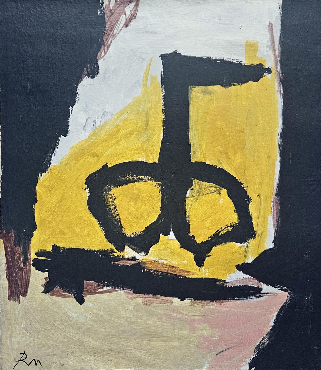 Robert Motherwell Signed Painting Abstract American Art - Etsy