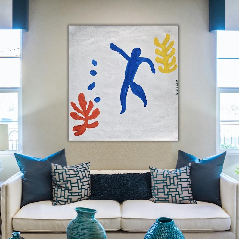 Henri Matisse Signed Vintage Oil Painting French Fauvist Figurative Art ...