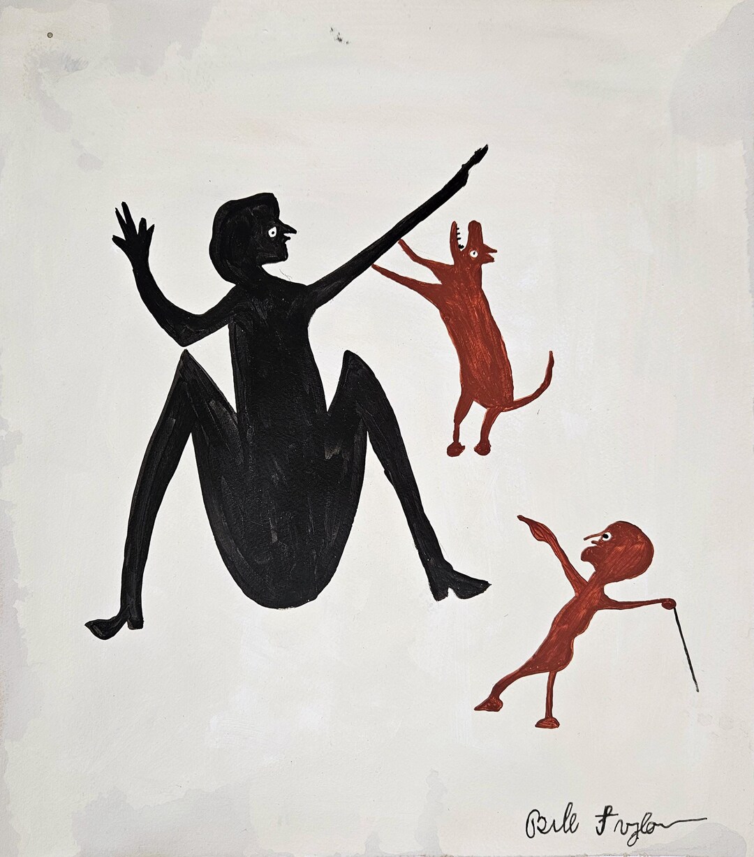 Bill Traylor Signed Painting American Folk Art - Etsy