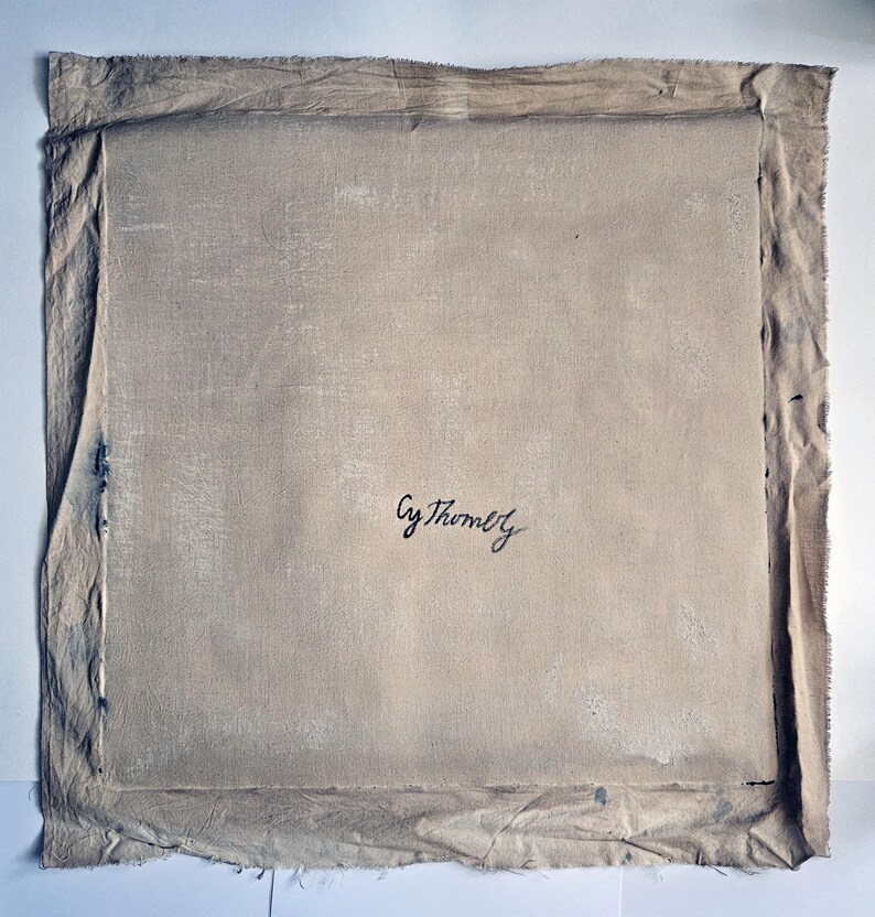 Cy Twombly Style Signed Vintage Painting Abstract Expressionism ...