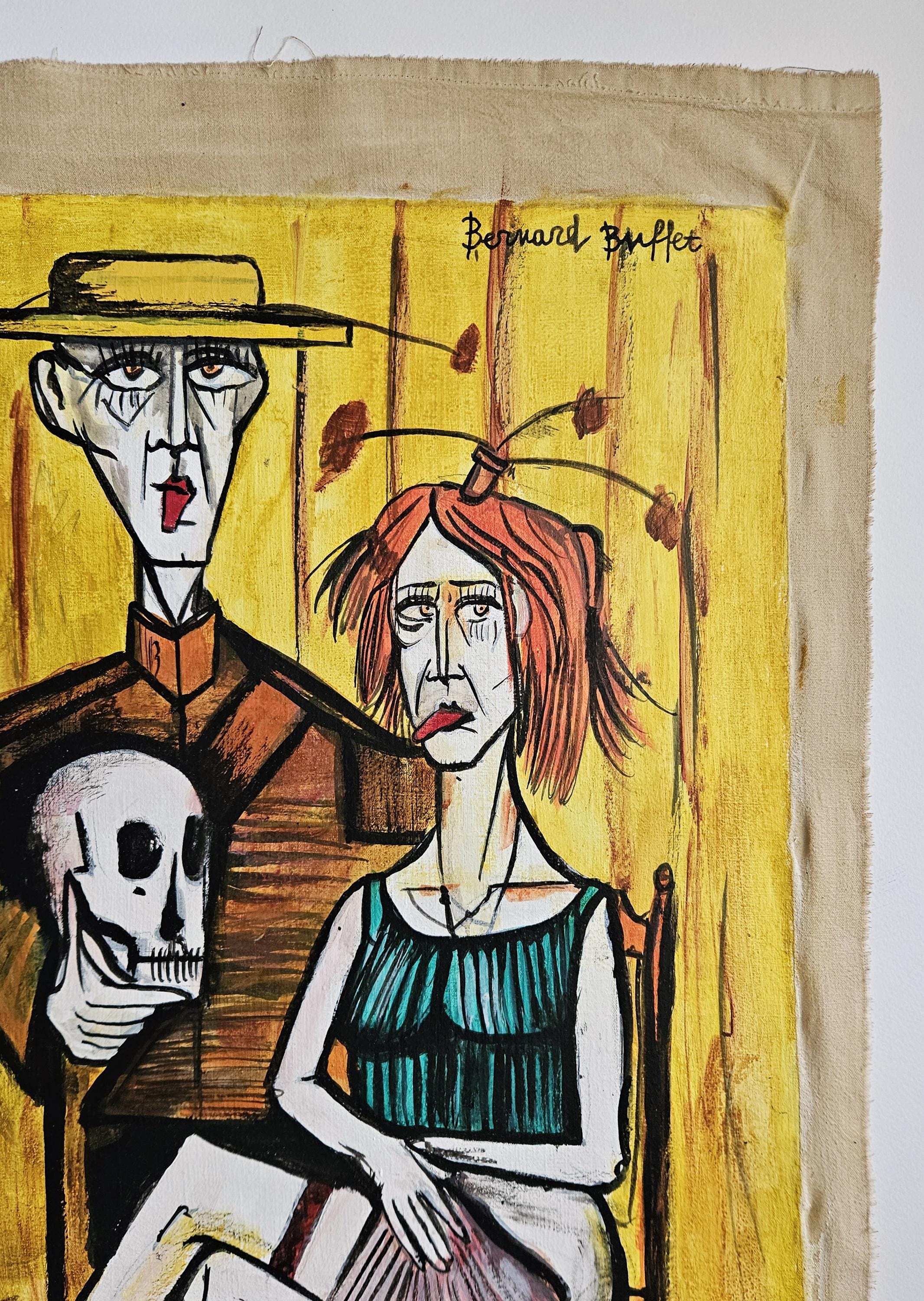 Bernard Buffet Signed Vintage Oil Painting Figurative French Art - Etsy