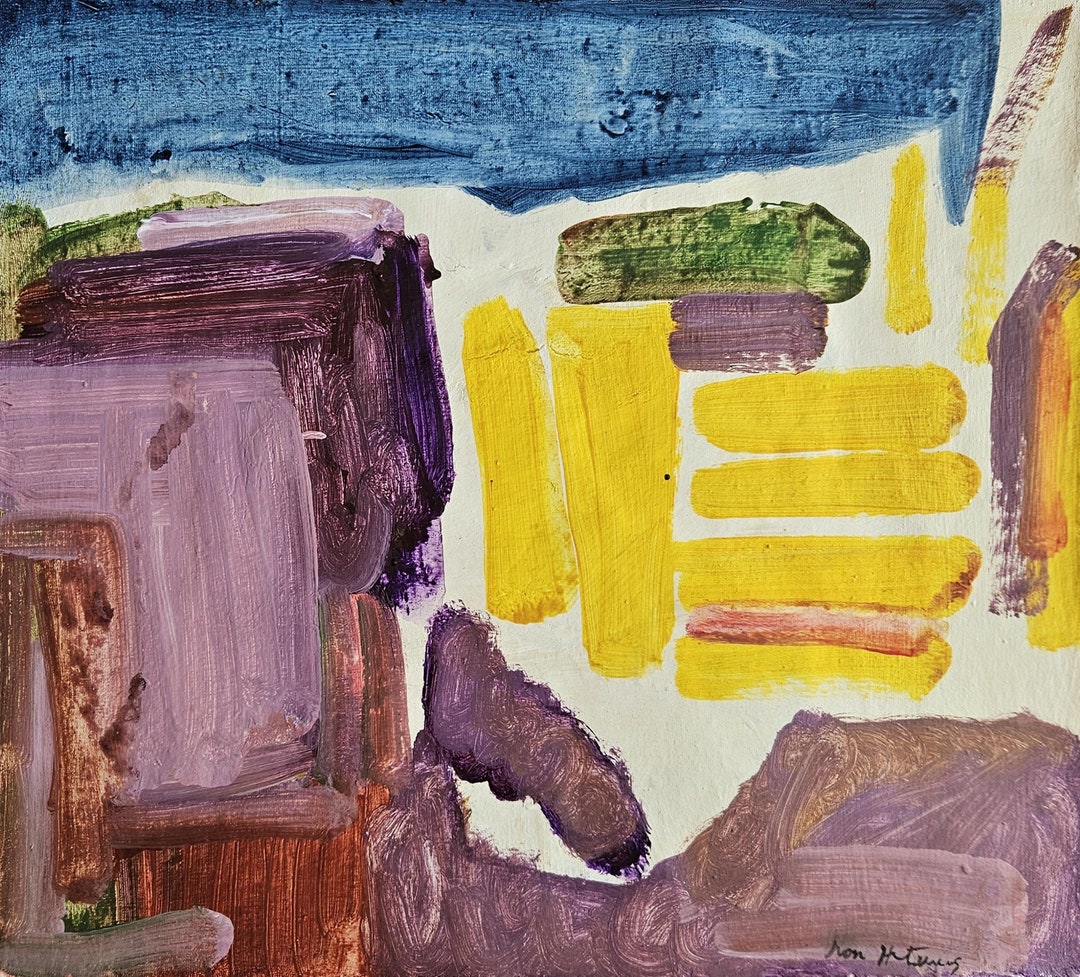 Ivon Hitchens Signed Painting British Abstract Landscape Art - Etsy