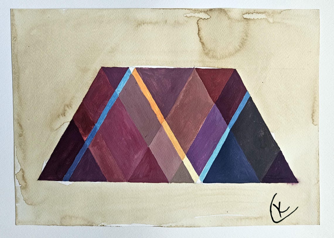 Wassily Kandinsky Signed Vintage Painting Abstract Russian ...