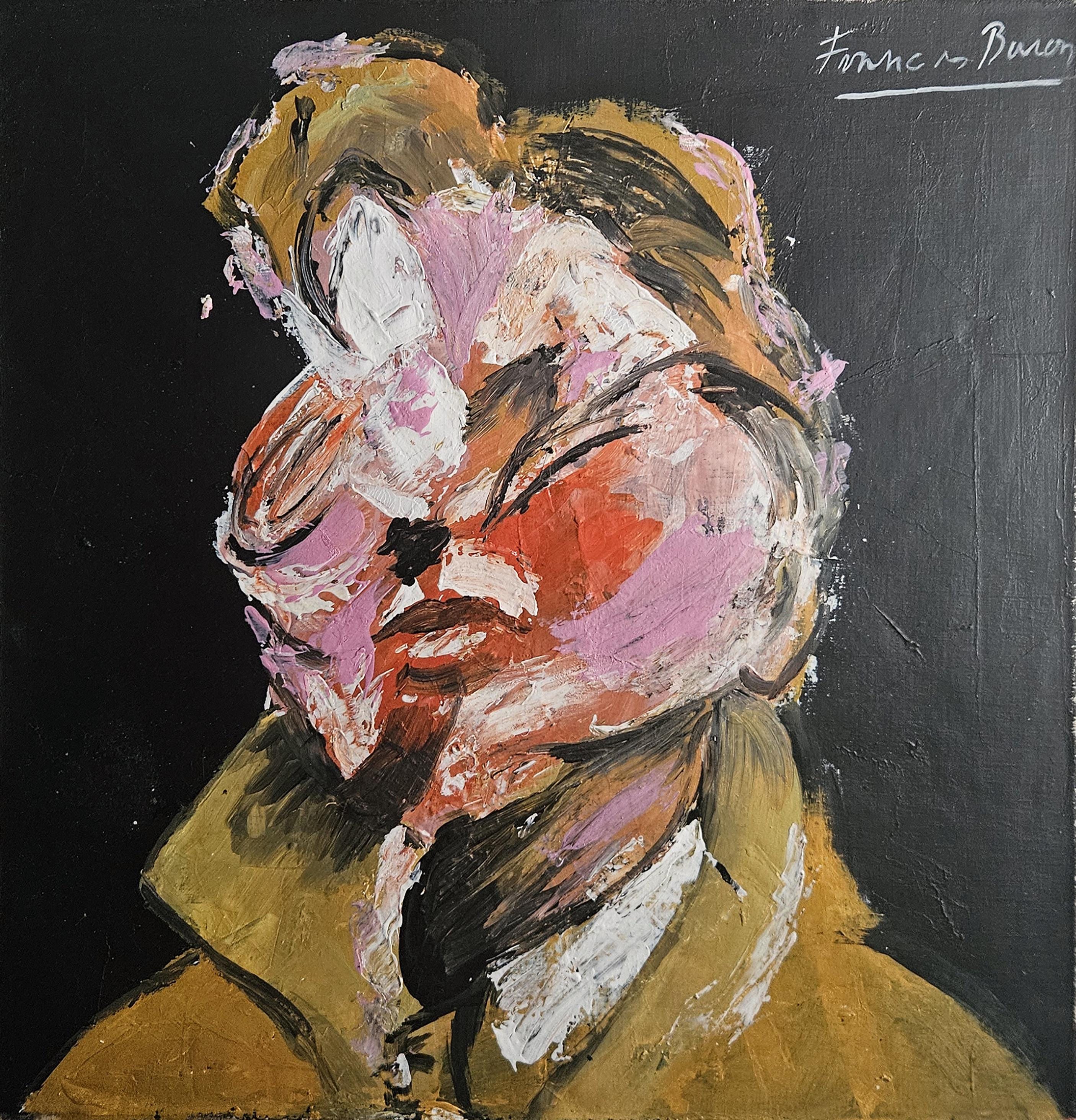 Francis Bacon Style Style Signed Oil Painting Abstract Expressionism ...