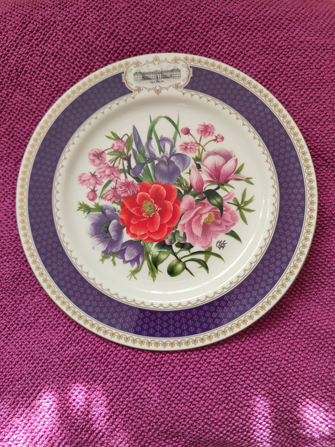 Aynsley Chelsea Flower Show Collectors Plate 1986. - Etsy