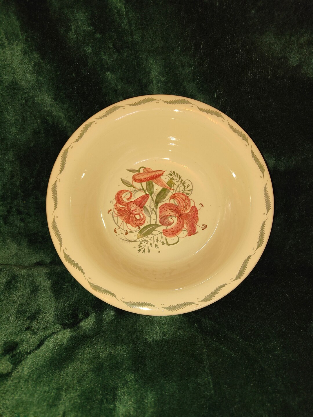 Susie Cooper Tiger Lily Salad Bowl From the 1940's - Etsy