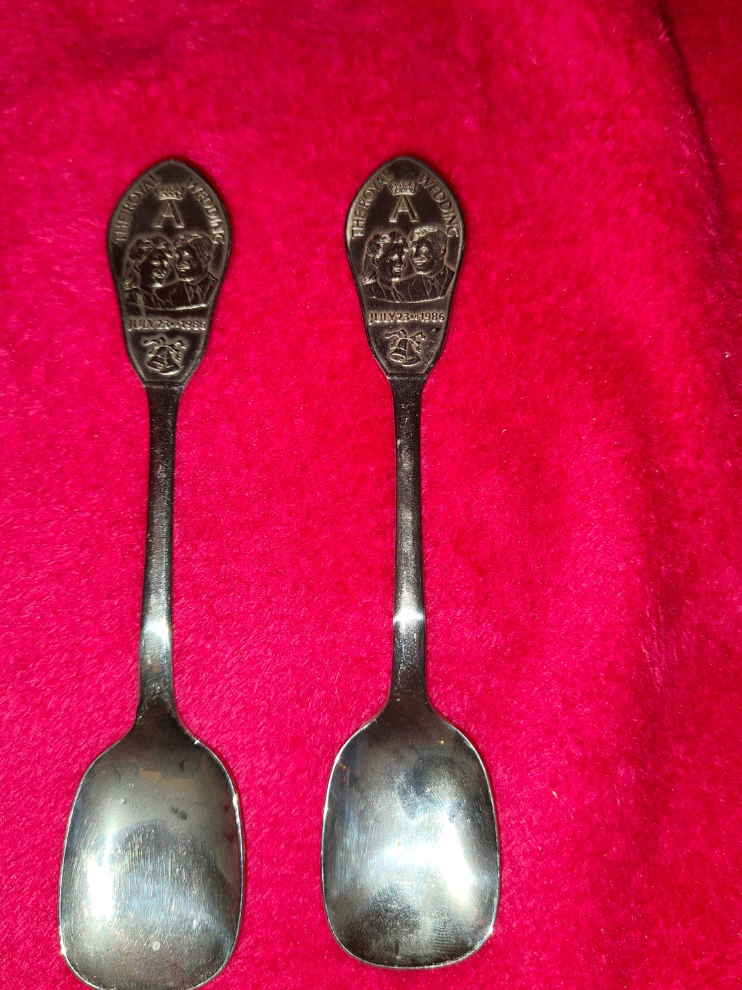 Vintage Prince Andrew Sarah Ferguson Wedding Souvenir Collectors Spoons ...