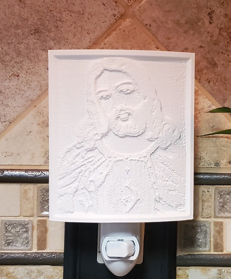 Jesus Christ Lithophane Photo Night Light - Etsy