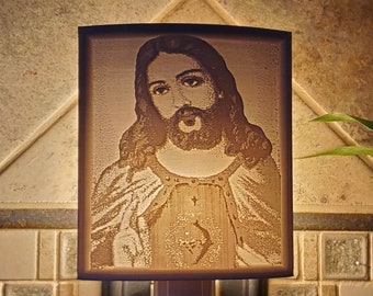 Jesus Nightlight / Jesus of Divine Mercy / Jesus Night Light / - Etsy