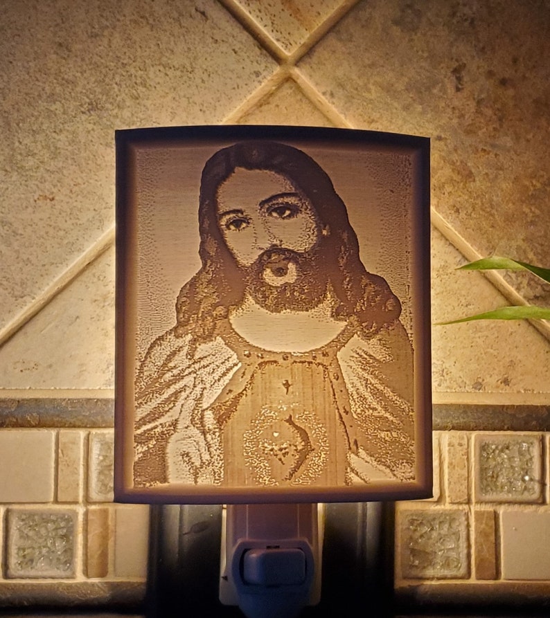 Jesus Christ Lithophane Photo Night Light - Etsy